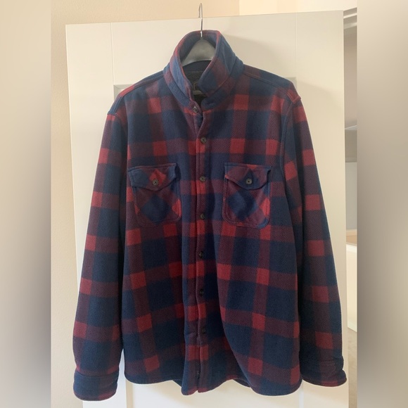 Freedom Foundry | Jackets & Coats | Mens Plaid Shirt Jacket Blue And ...